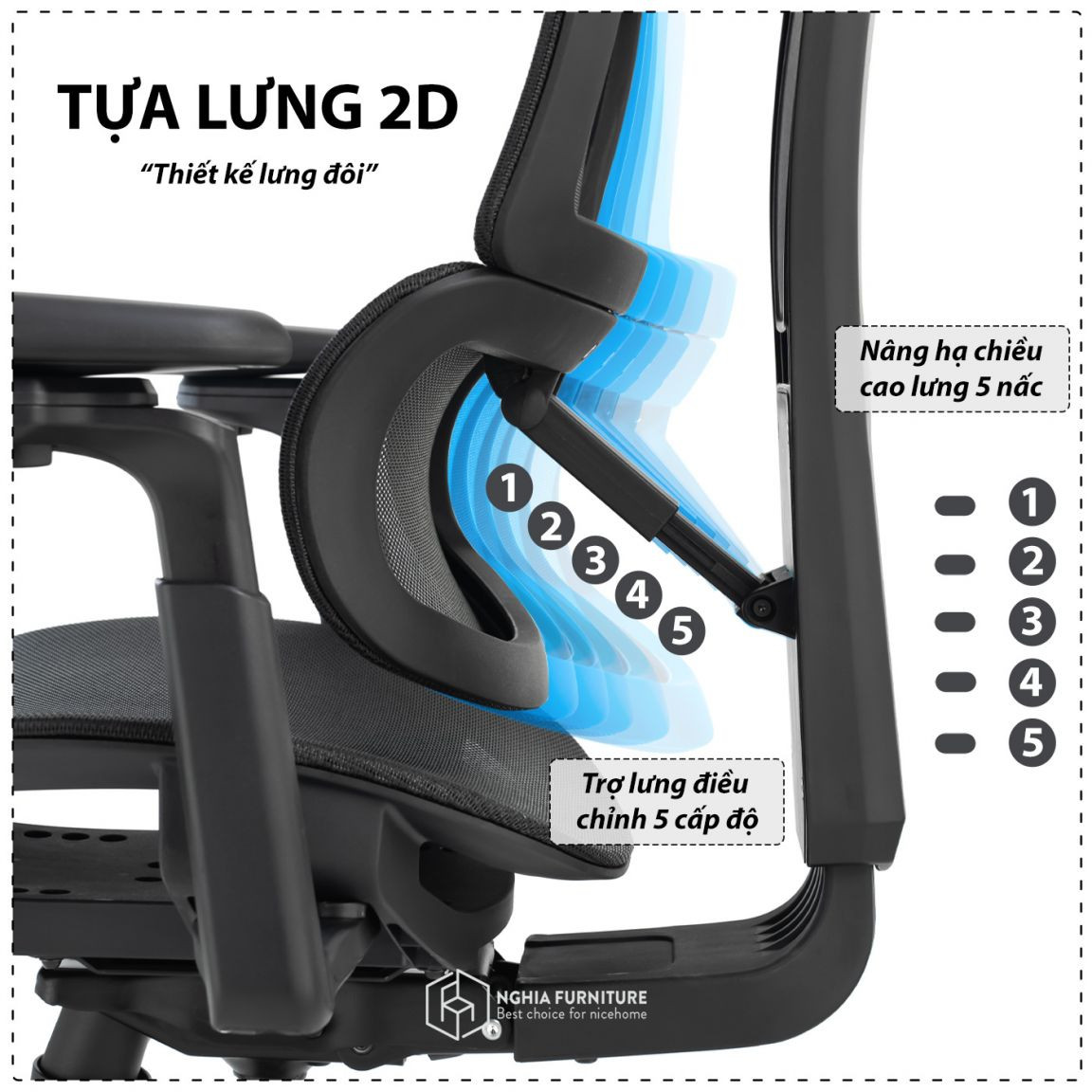Ghế Công Thái Học SMA Lumbar 03: Chuẩn Mực Mới Cho Không Gian Làm Việc ...